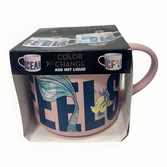 Disney | Kitchen | Disney Little Mermaid Zak Designs 5oz Color Change ...